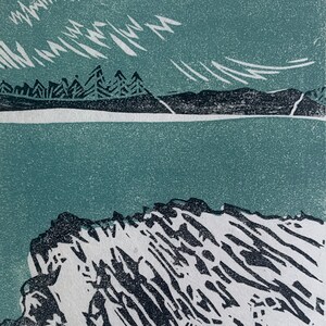 Original "windermere" Print - Original Linocut Print - Home Decor ...