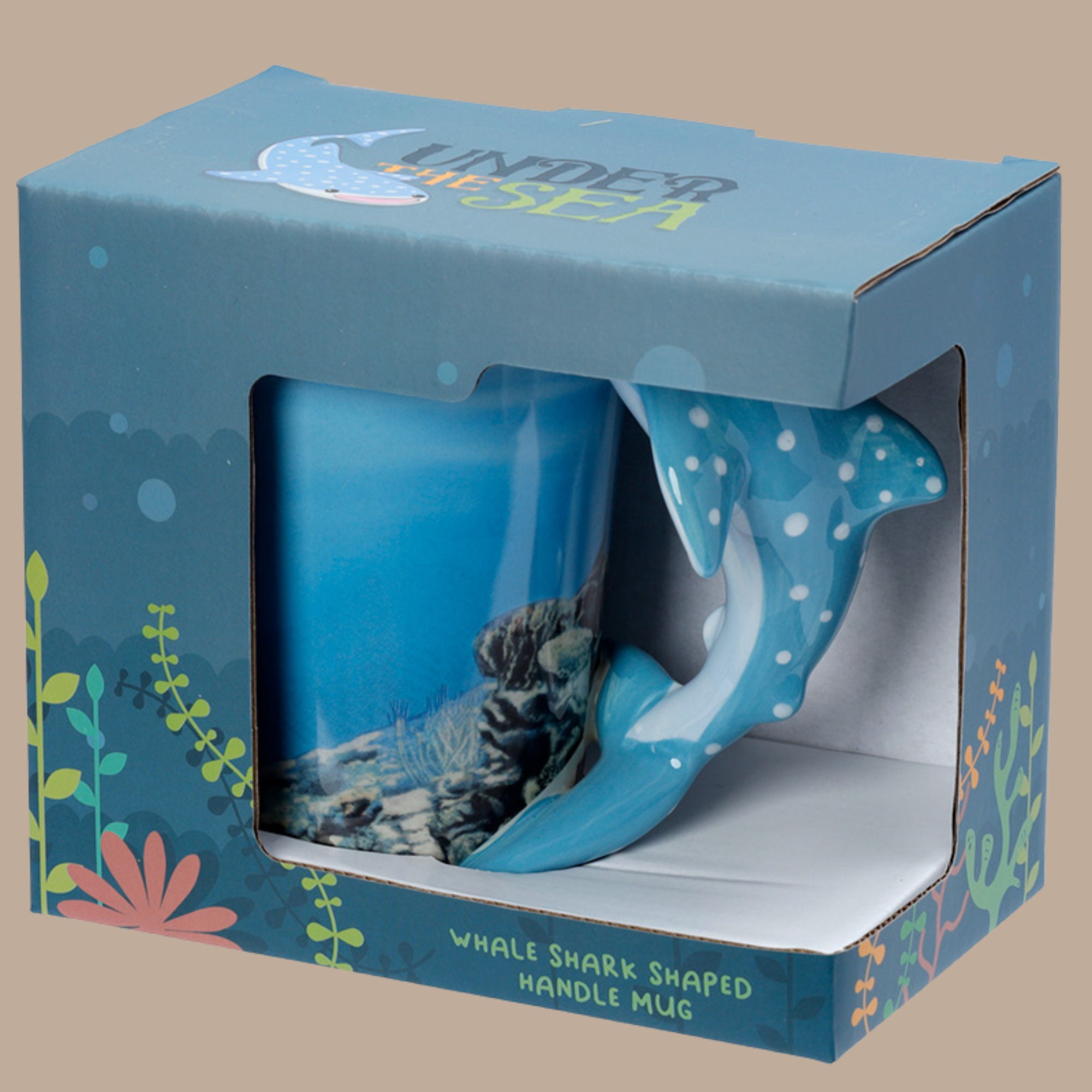 Whale Shark Handle Mug With Sealife Design Nature Lover Gift Present ...