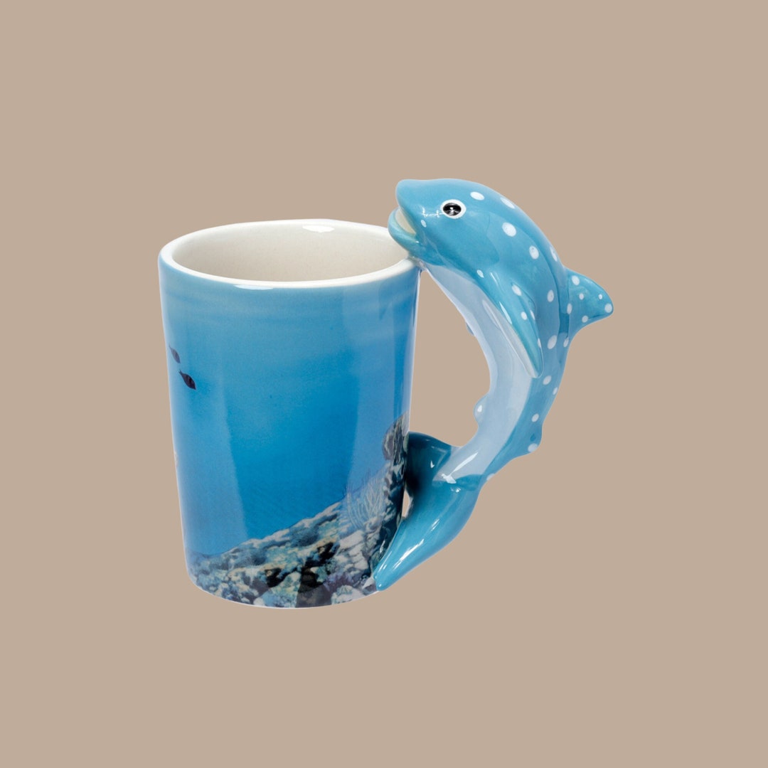 Whale Shark Handle Mug With Sealife Design Nature Lover Gift Present ...