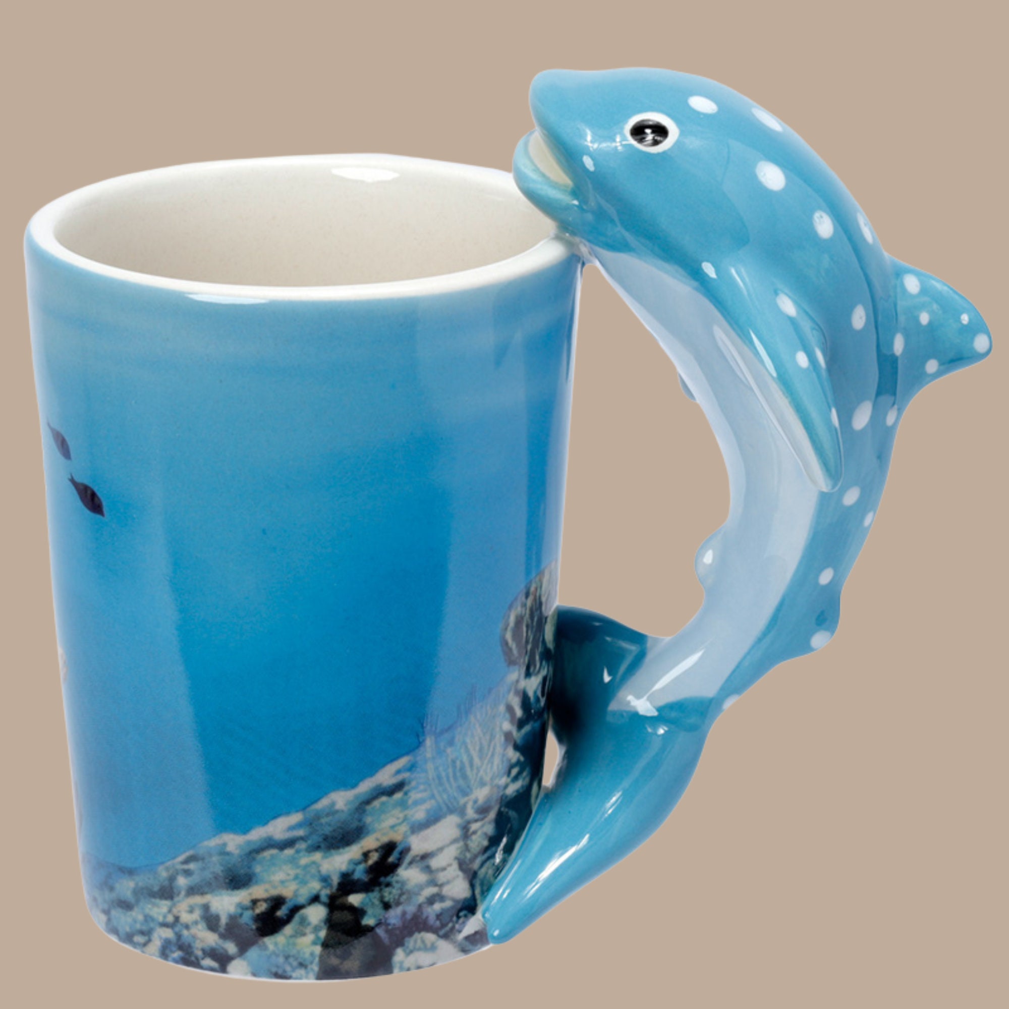 Whale Shark Handle Mug With Sealife Design Nature Lover Gift Present ...