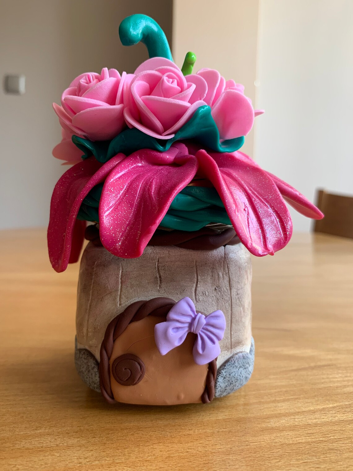 Polymer Clay Jar, Kitchen Jar, Cookies Jar, Fairy House Jar - Etsy