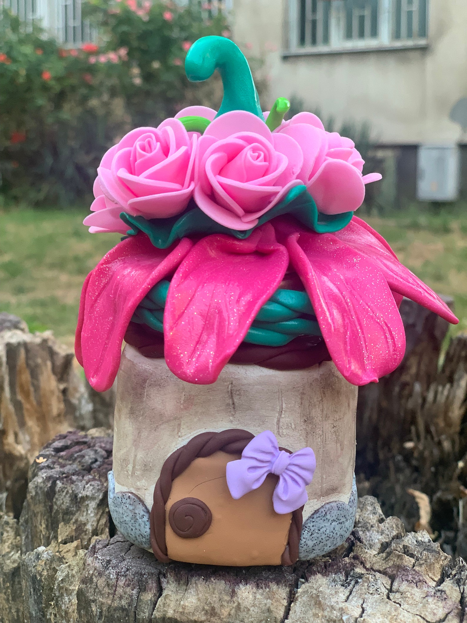 Polymer Clay Jar, Kitchen Jar, Cookies Jar, Fairy House Jar - Etsy