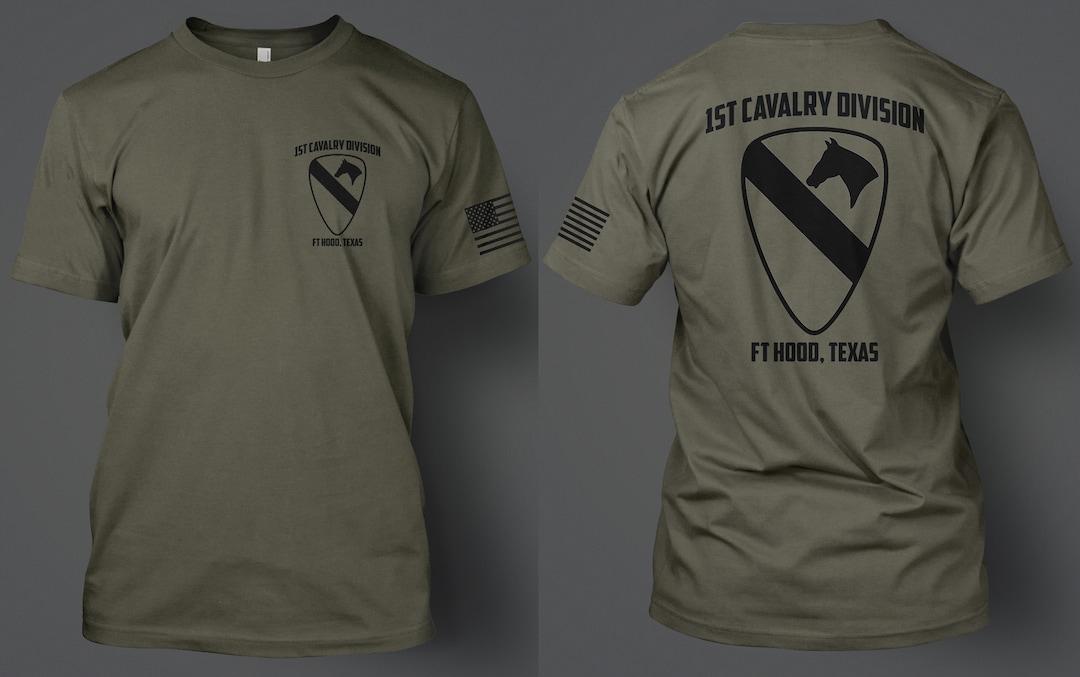 T-shirt avec logo USA 1st Cavalry Armée des États-Unis - Etsy France