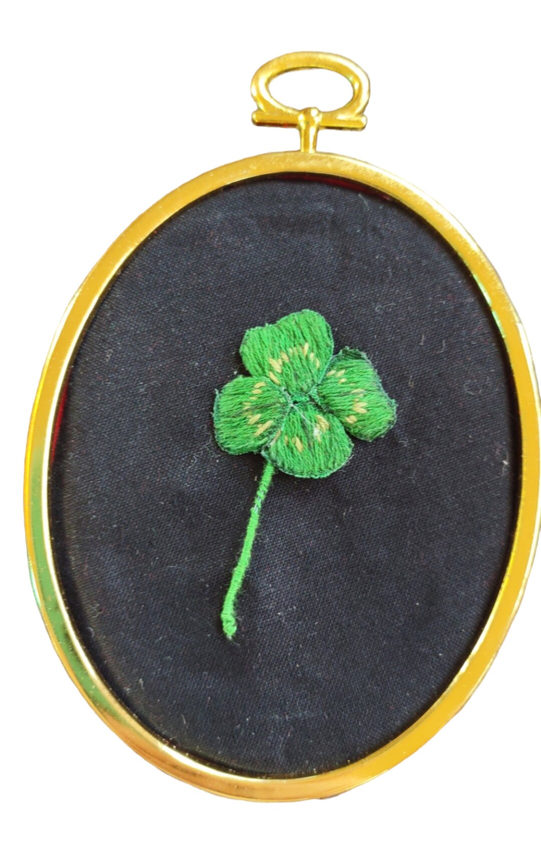 4 Leaf Clover Stumpwork 3d Embroidery Art - Etsy