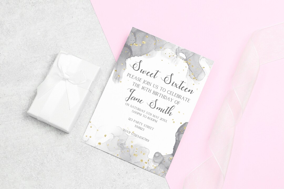 EDITABLE Personalised Birthday Party Invitation, for Daughter for Son ...