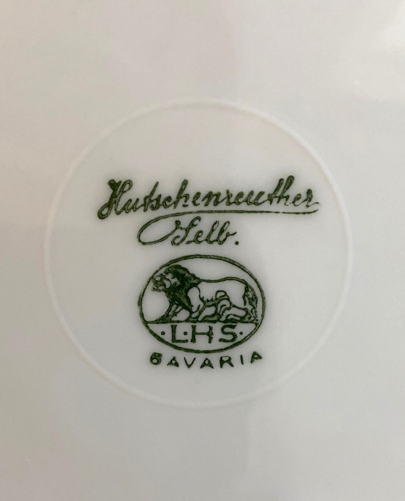 Antique Hutschenreuther Selb Bavaria Dinner Plates Set of 4 - Etsy