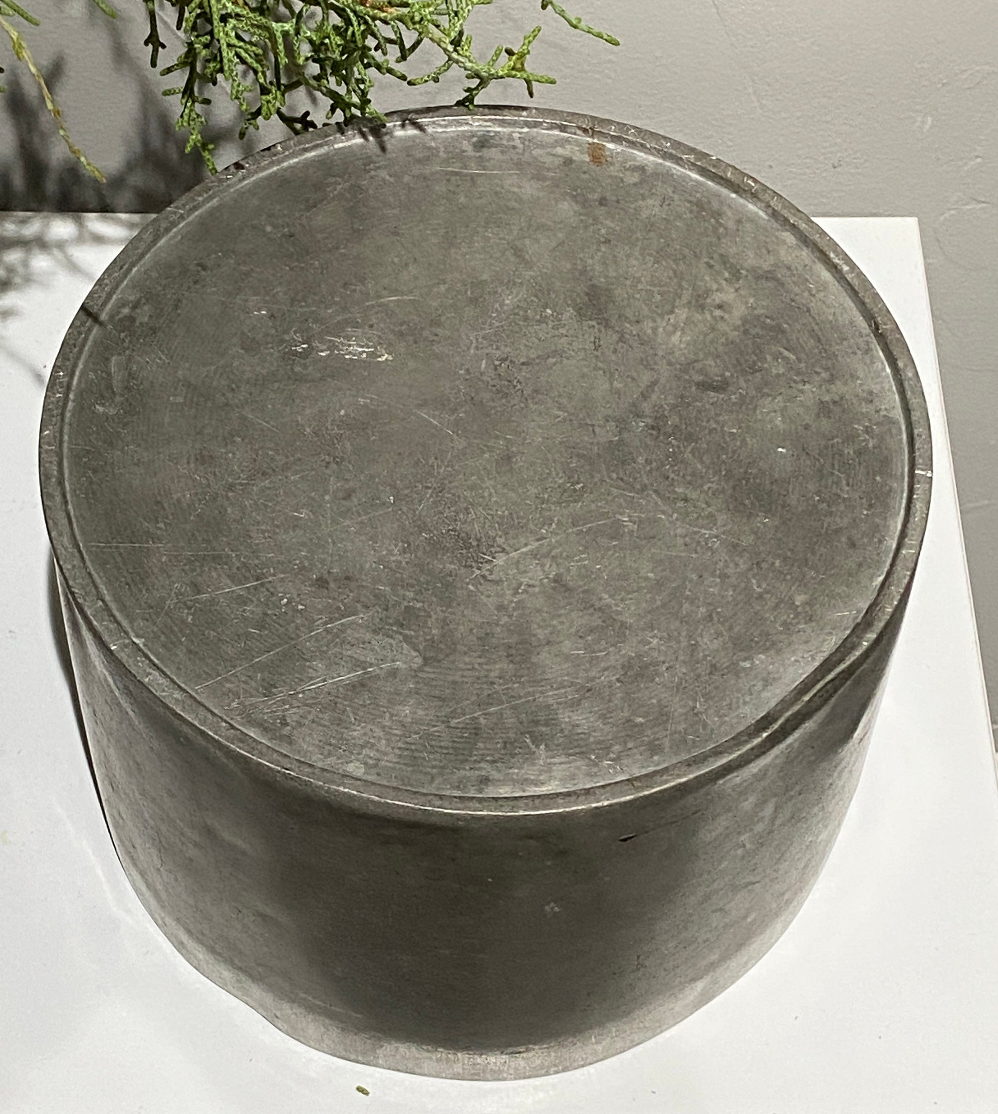 Antique Pewter Large Round Box Very Rare - Etsy