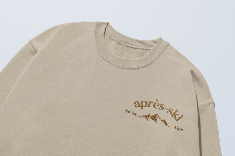 Apres Ski Embroidered Crewneck, Preppy Ski Sweatshirt, Apres Ski Club ...