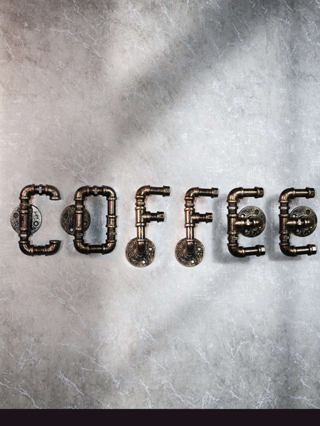 Industrial Wrought Iron Water Pipe Letter and Number Wall Decor ...