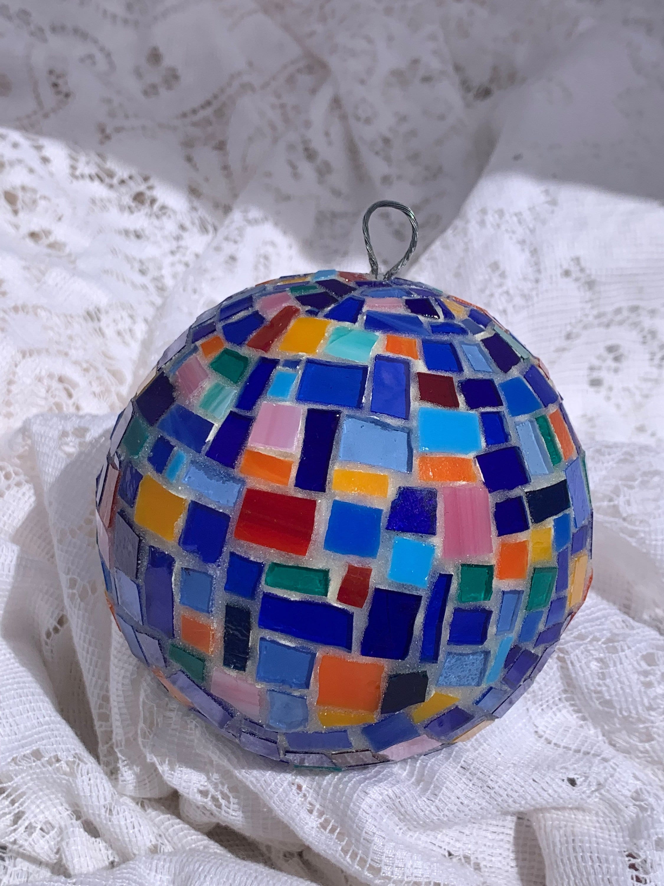 Mini Mosaic Gazing Ball - Patchwork - Etsy