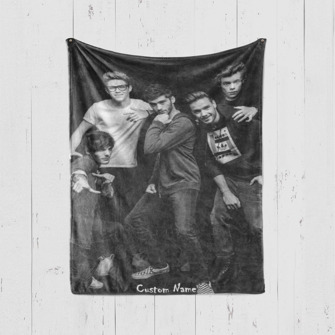 One Direction Sherpa Blanket Throw Fleece Blanket Warm Soft Woven ...