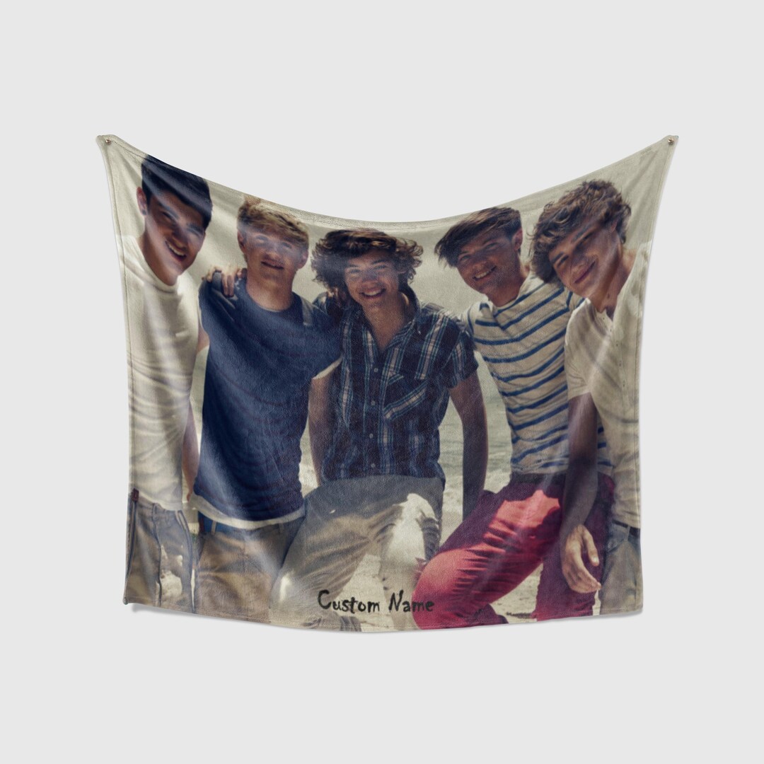 One Direction Sherpa Blanket Throw Fleece Blanket Warm Soft Woven ...