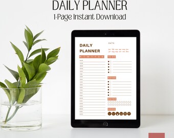 Daily Planner Printable 2022 - Etsy
