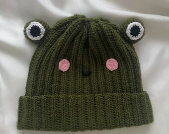 Adorable Cute Froggie Frog Beanie Hat Winter Autumn Cold Weather Clothes - Etsy