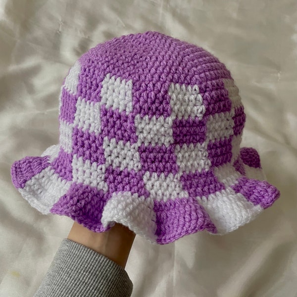 Checkered Hat - Etsy