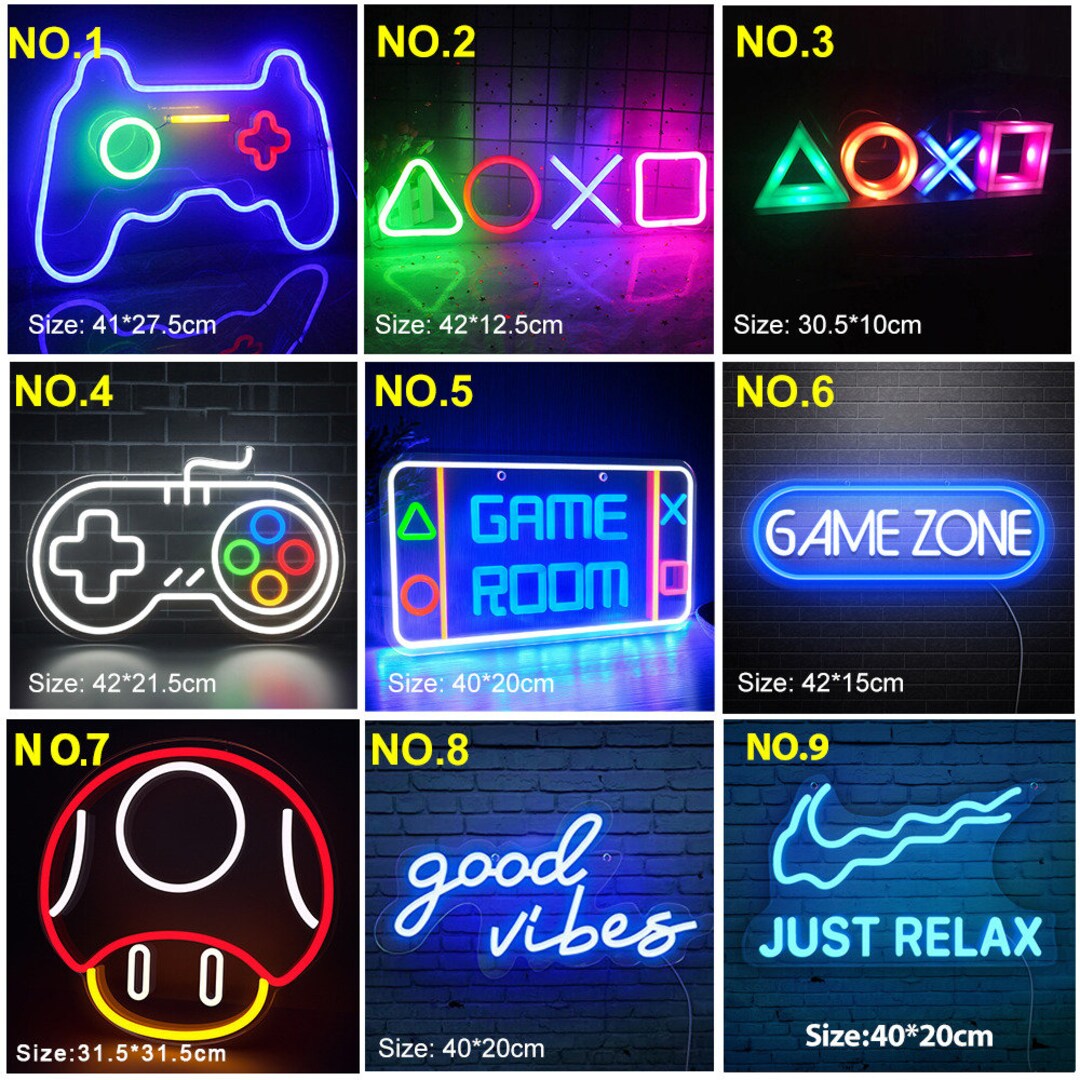 Exclusive Gaming LED Neon Sign the Ultimate Aesthetic Decoration for ...