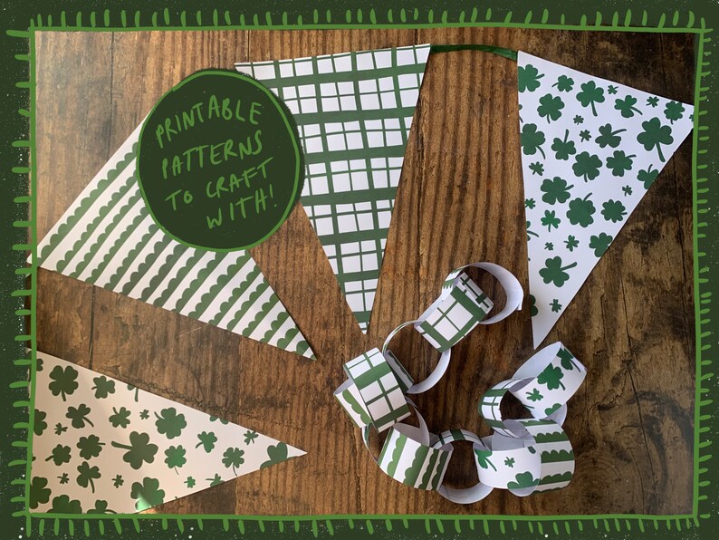 Printable St Patrick’s Day Patterns Instant Digital Download, Make Your ...