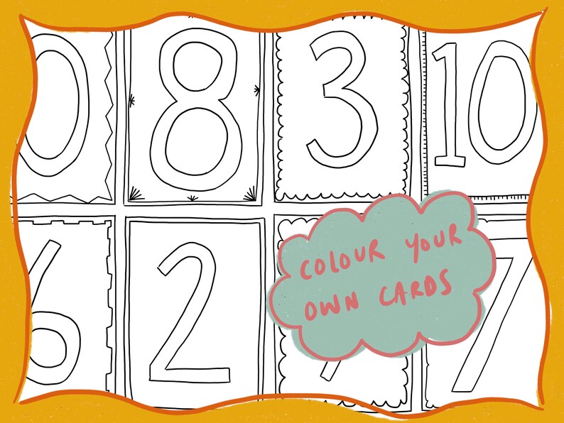 Printable Number Flashcards and Number Lines Digital Download - Etsy UK