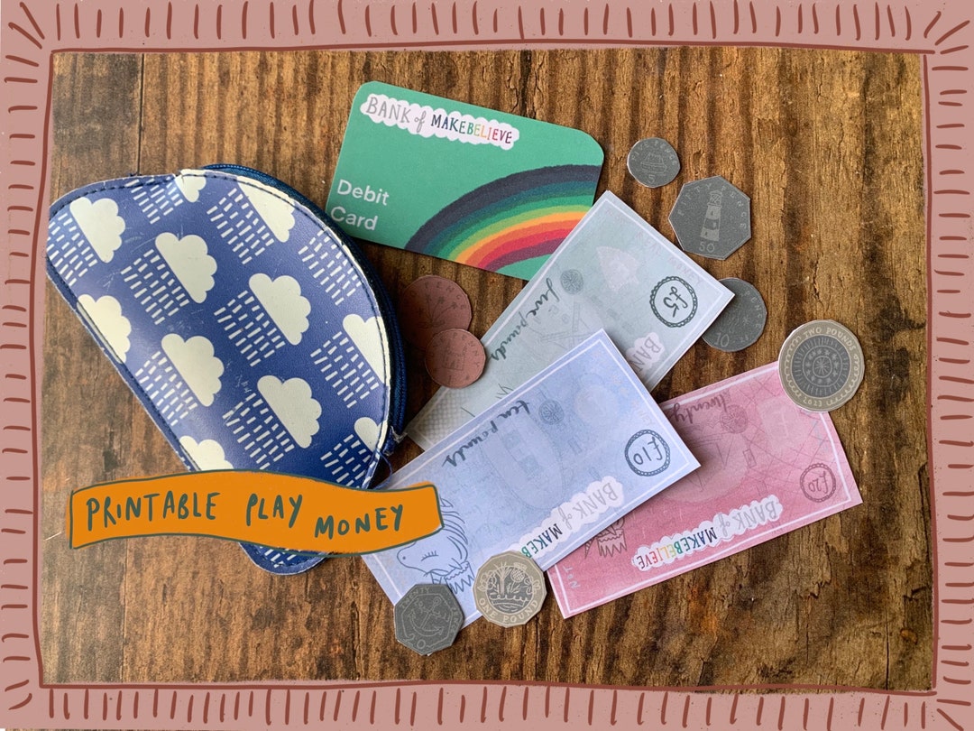 Printable Play Money Digital Download to Print at Home - Etsy