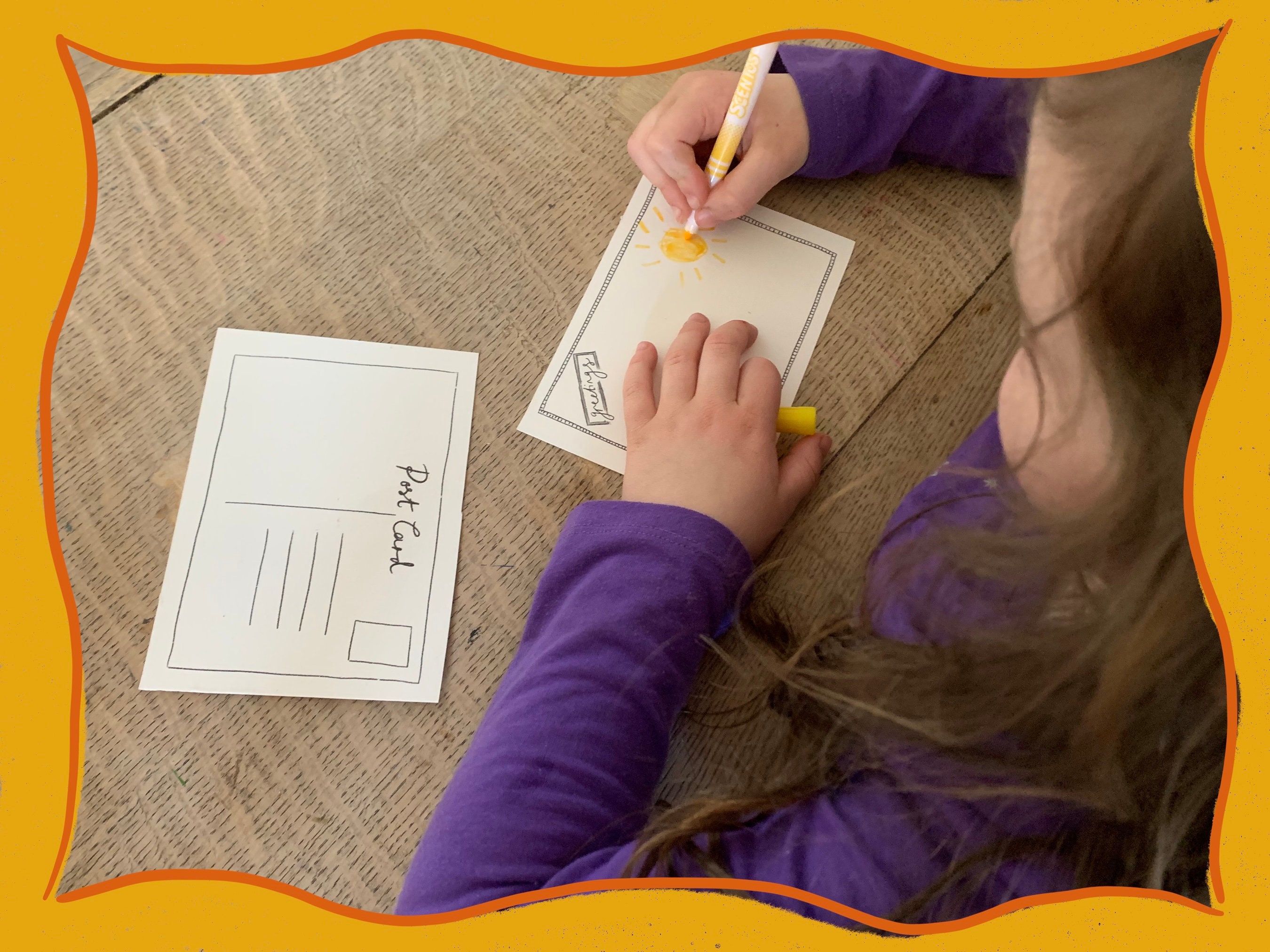 Printable Postcard Set Digital Download to Print and Colour at Home - Etsy