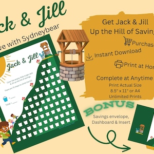 Jack and Jill Go up the Hill of Savings Color Printable Download Game ...