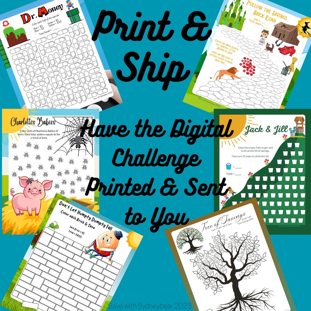 Print & Ship Digital Challenges With A6 Laminated Dashboards Game Cash ...