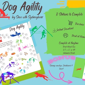 Dog Agility Savings Challenge Color Printable Download Game Cash ...
