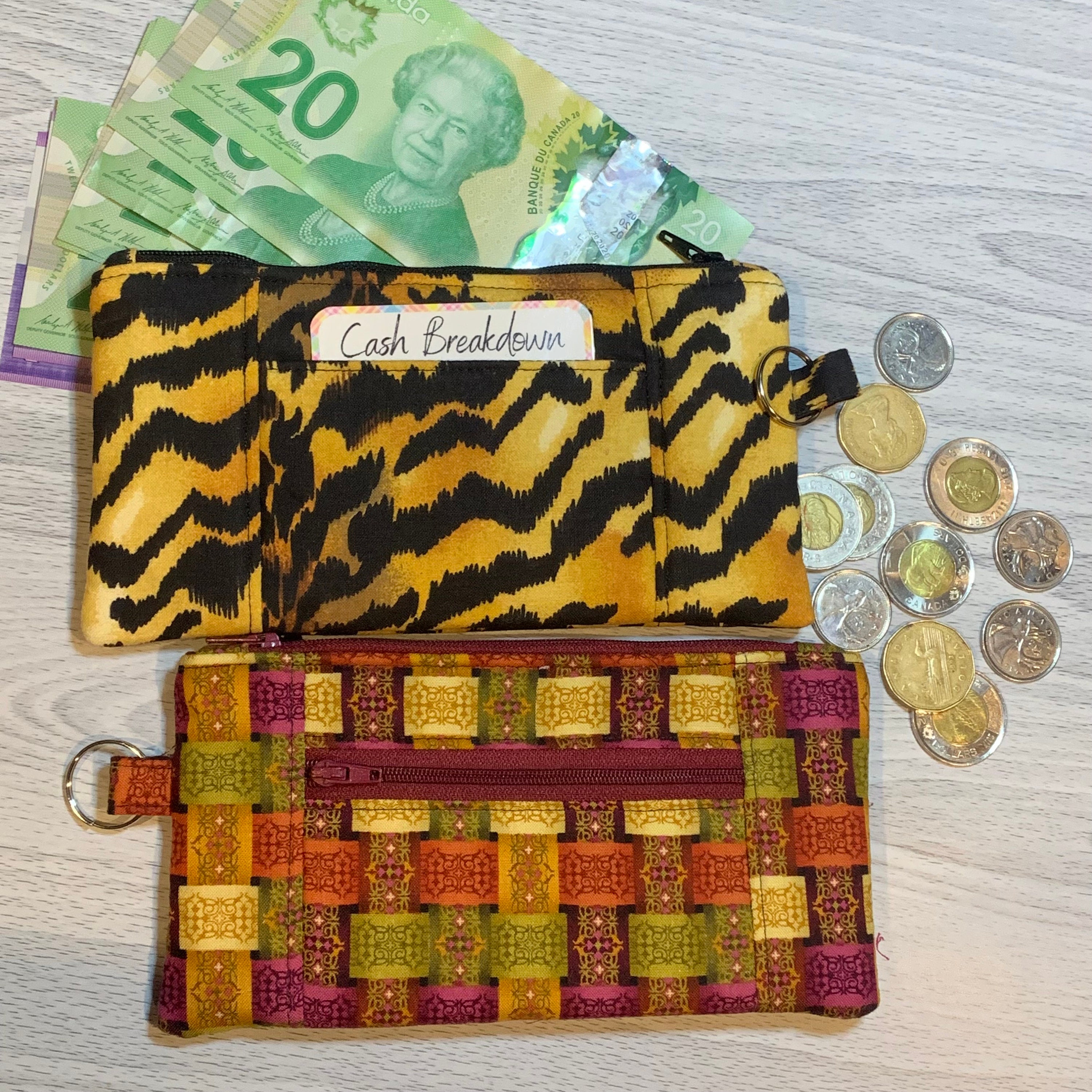Cash Stuffing BANK Bag With 3 Pockets Breakdown Teller Slips Sinking ...