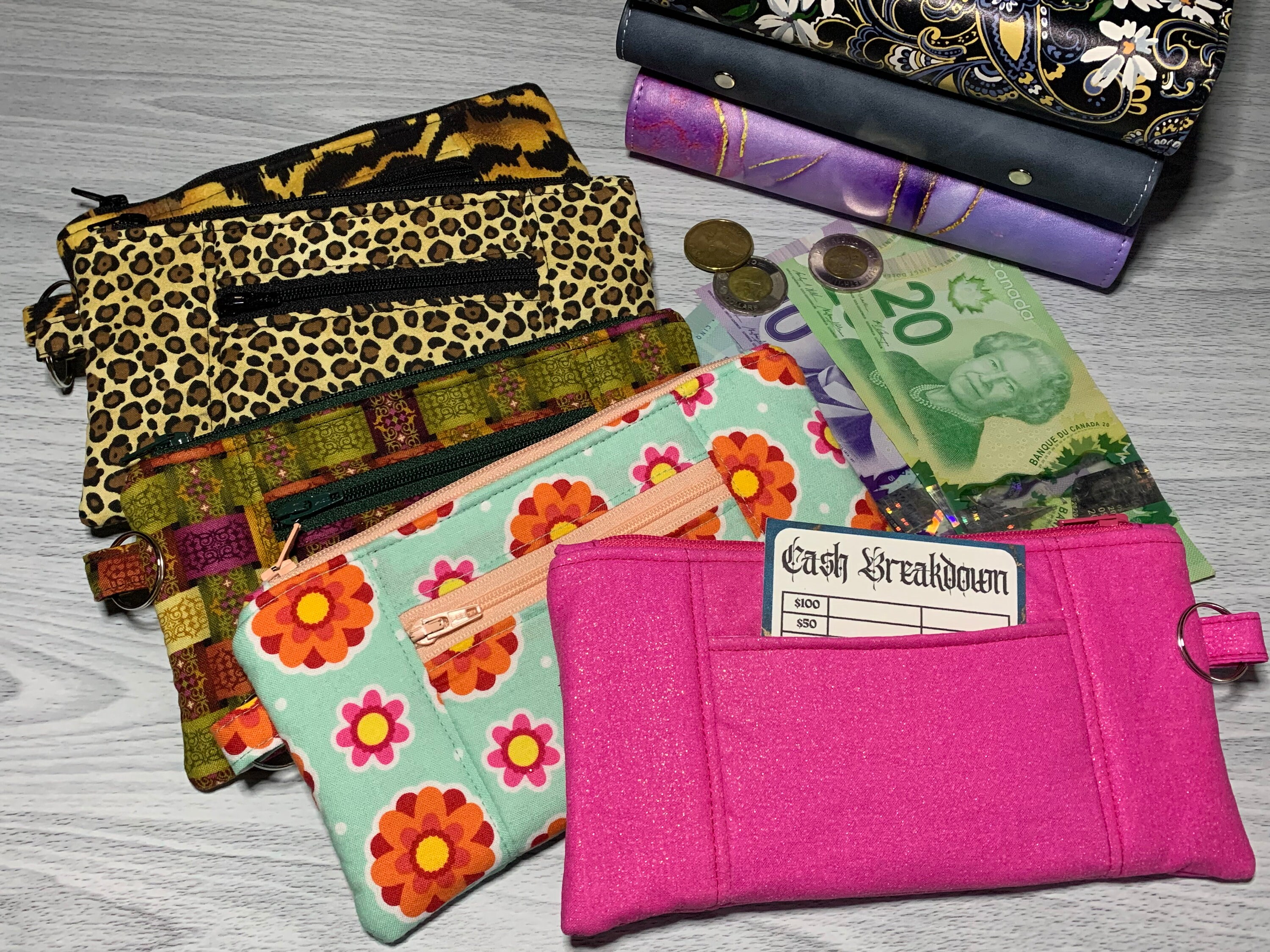 Cash Stuffing BANK Bag With 3 Pockets Breakdown Teller Slips - Etsy