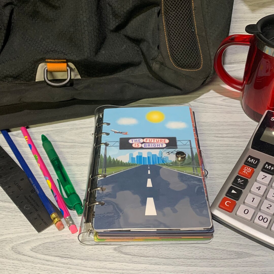 GRADUATION UNIVERSITY Gift Card Challenge Binder Cash Stuffing Sinking ...