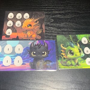 COUNTING DRAGONS Cards or A6 Mini Savings Challenge 468 Inserts Game ...