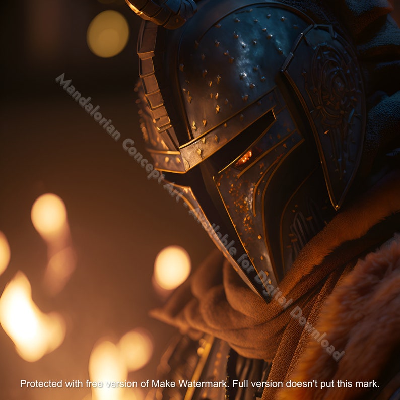 Mandalorian by the Forging Fire Art Print Digital Download - Etsy