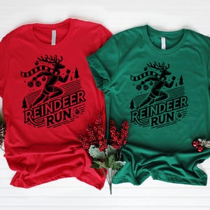 Reindeer Run SVG Png Eps Jpeg | Festive Holiday Running Design ...