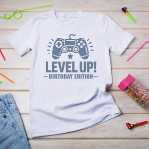 Level up Birthday Edition SVG | Gamer Party Design | DIY Birthday Decor ...