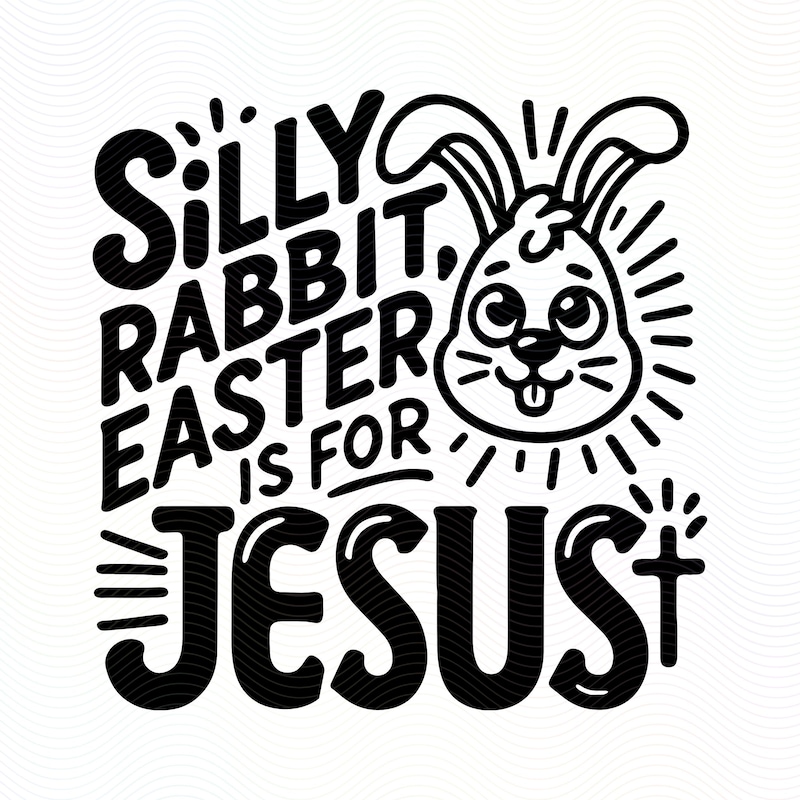 Rabbit and Jesus Mug - Etsy