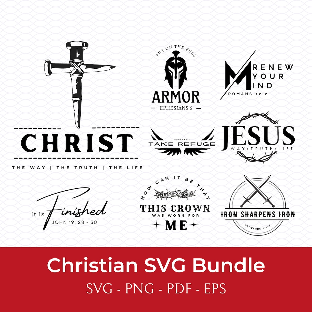 Christian Svg Bundle Men Women T Shirt Design Ideas Religious Design ...