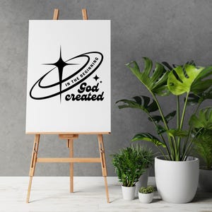 Genesis 1:1 Bible Verse Graphic - Creation Art - in the Beginning God ...