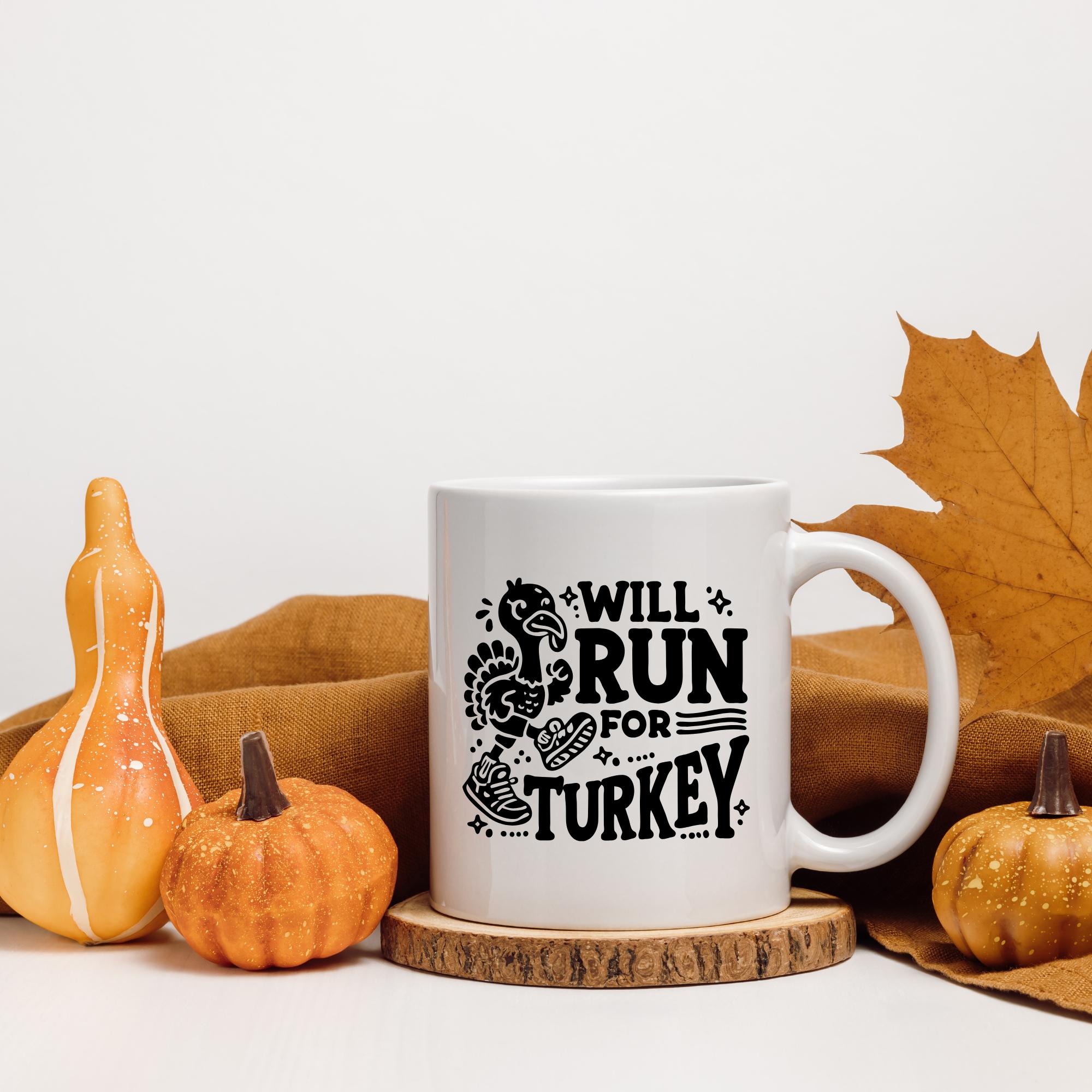 Will Run for Turkey SVG Digital Download | Funny Thanksgiving Running ...