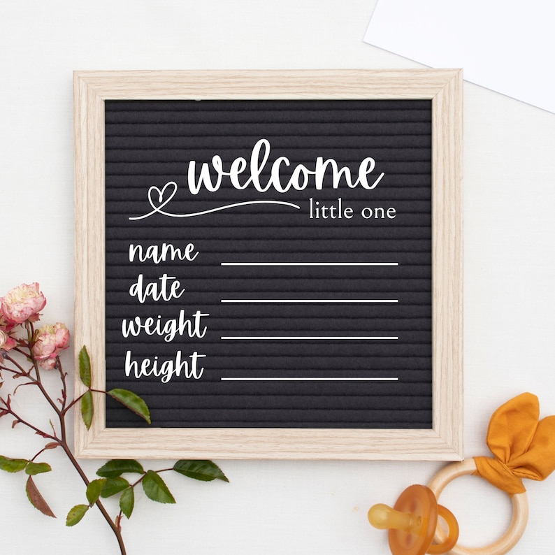 Baby Announcement Svg Baby Stat Sign Hello World Welcome Baby Birth ...