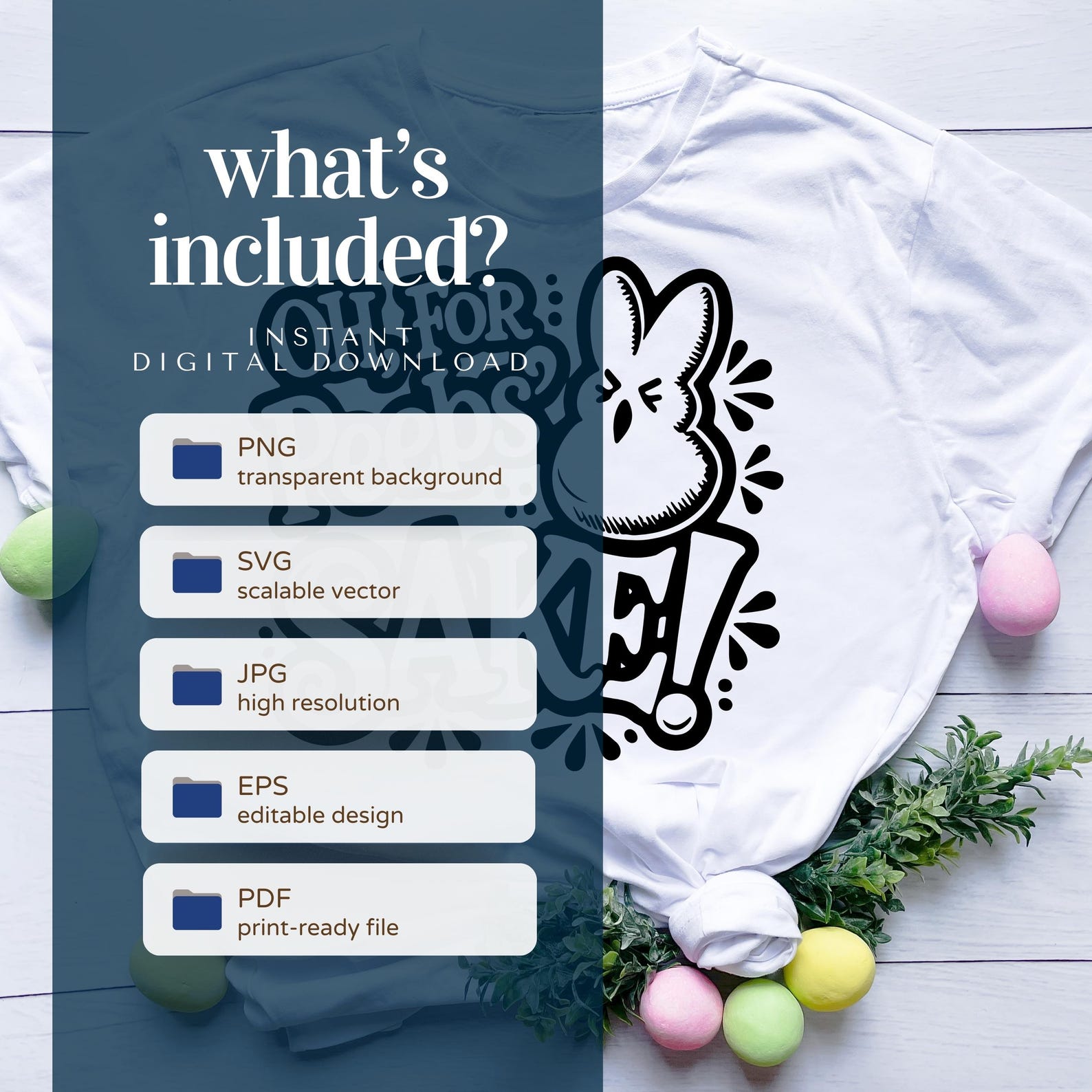 Chillin’ With My Peeps SVG Funny Easter Design for Shirts Tote Bags ...