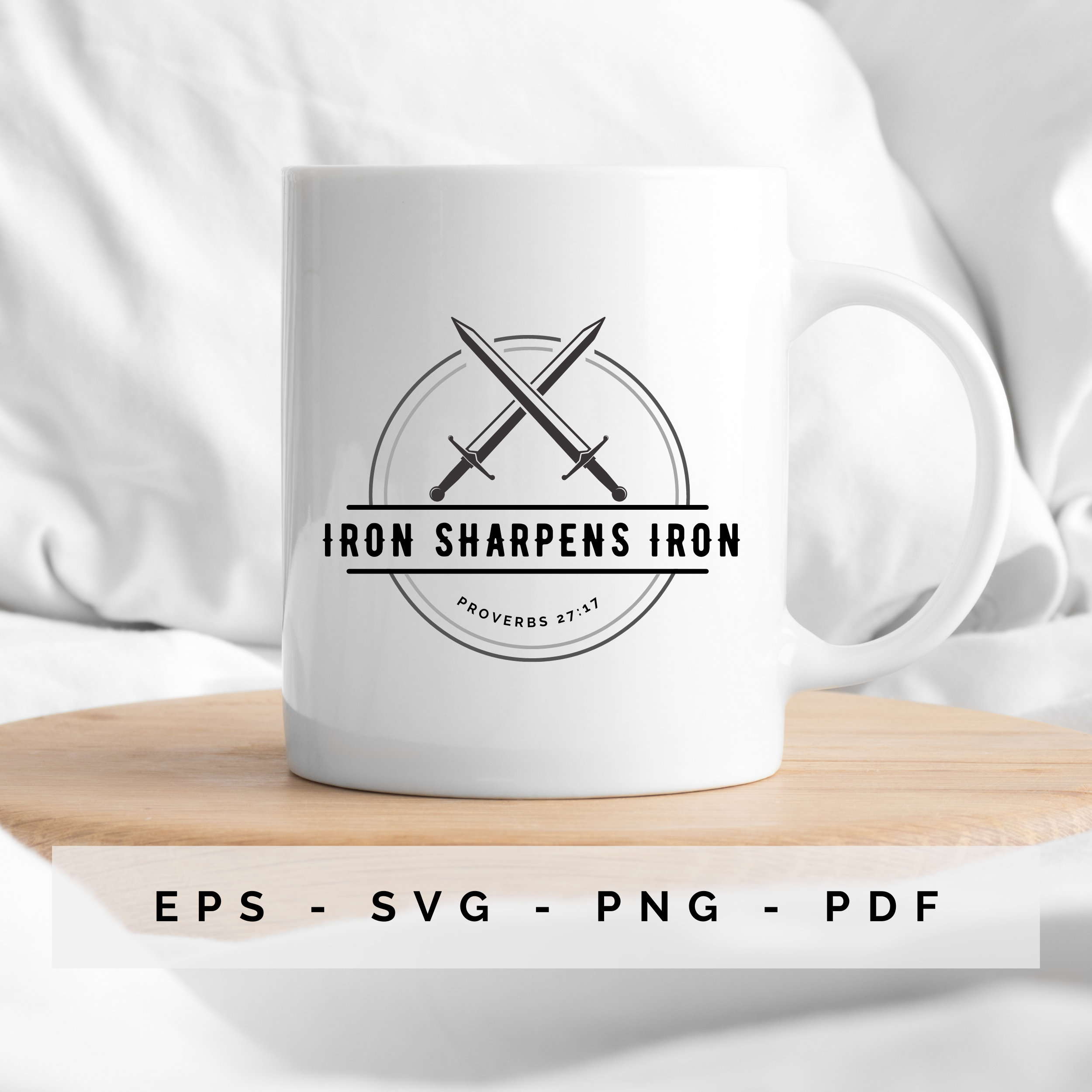 Iron Sharpens Iron Svg Proverbs 27:17 Christian Men T Shirt Women ...