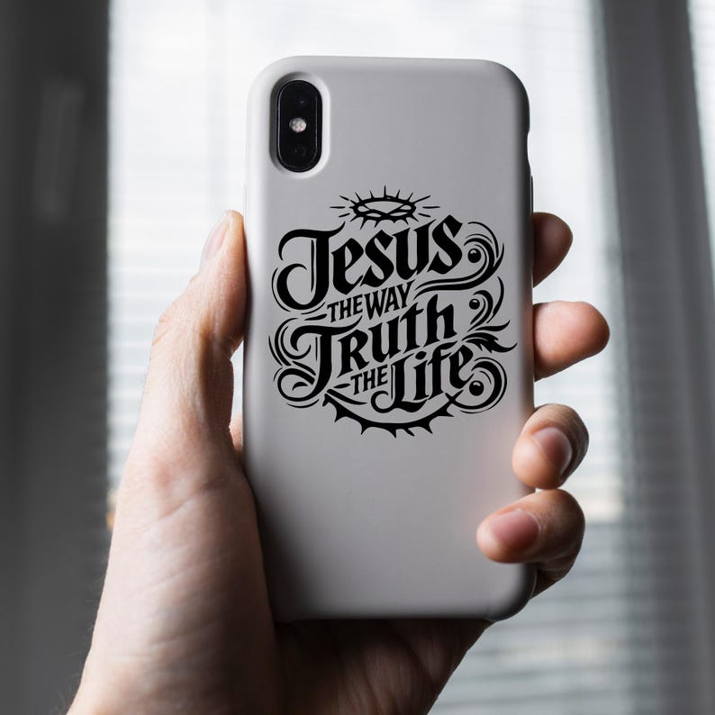 Jesus Way Truth Life SVG | Inspirational Christian Design | Bible Verse ...