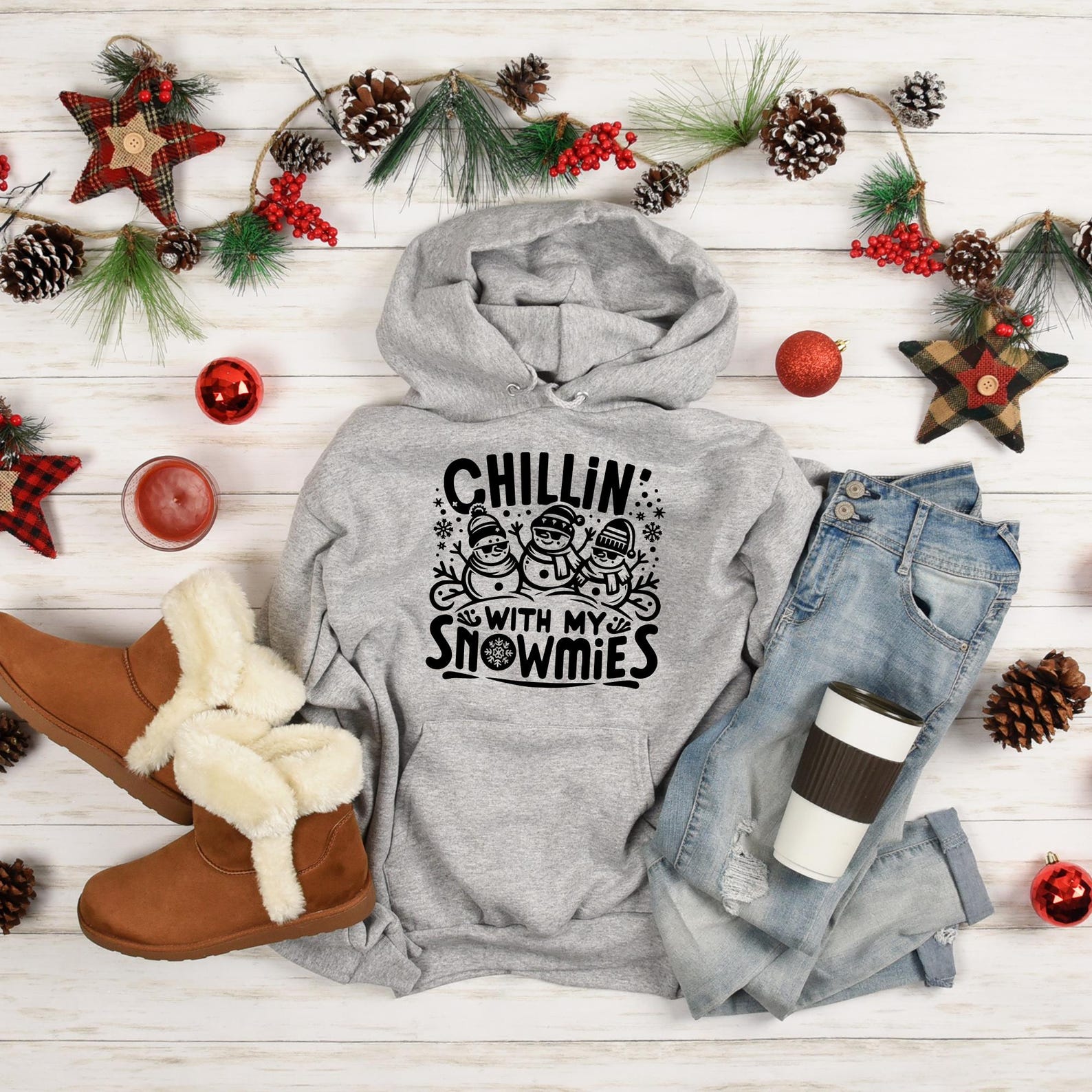 Chillin’ With My Snowmies SVG | Funny Snowman Christmas Design ...