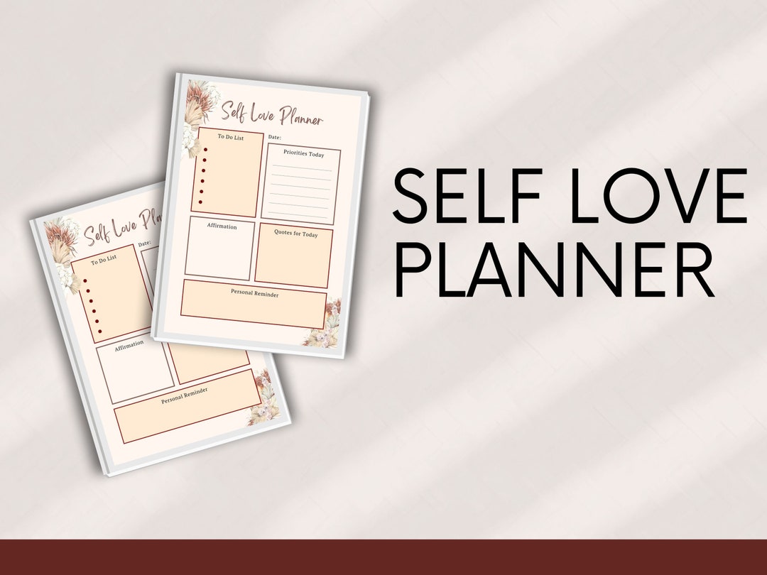 Self-love Planner, Selfcare Planner, Love Affirmation, Manifestation ...