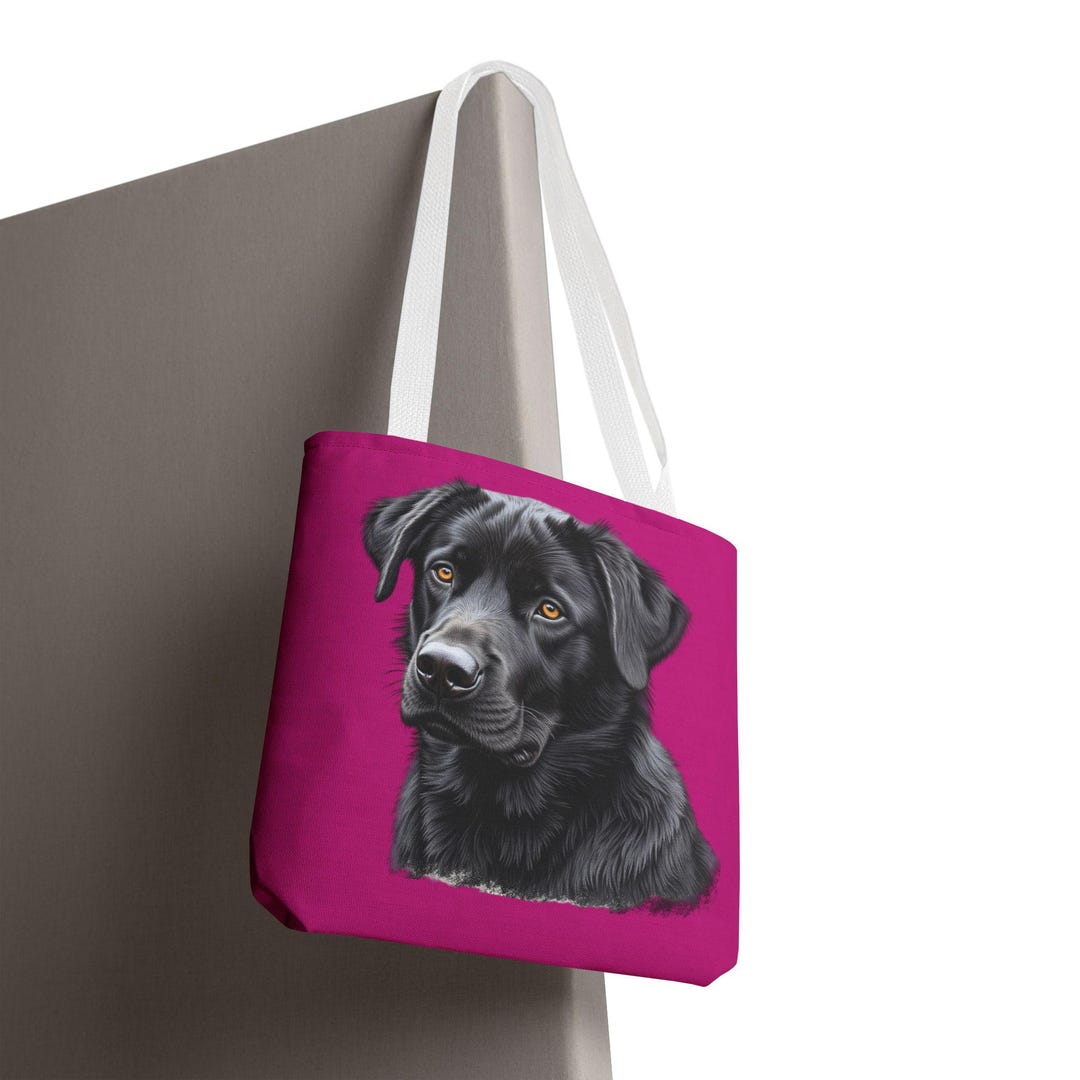 Personalized Black Labrador Retriever Tote Bag- Cute Black Lab Design ...