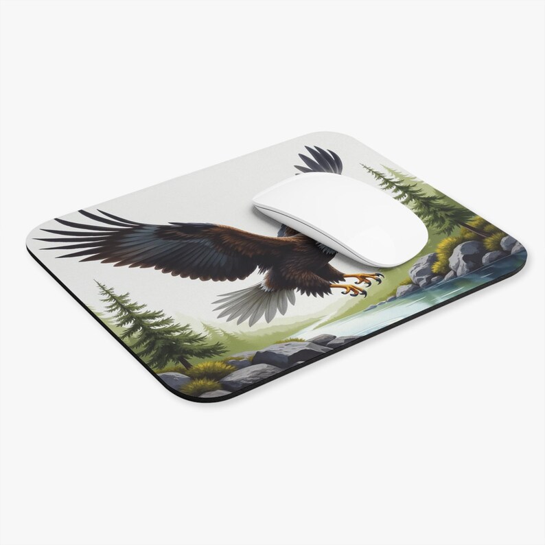 Eagle Mouse Pad, Office Desk Accessory, Animal Lover Gift, Wildlife ...
