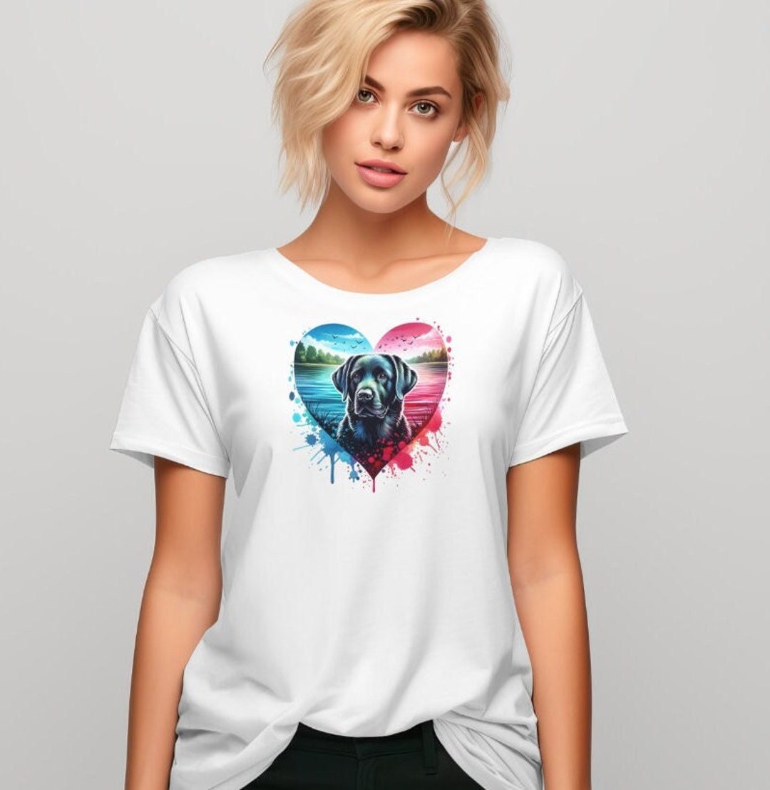 Love My Black Lab Dog Short Sleeve Unisex Tee, Labrador Retriever Shirt ...