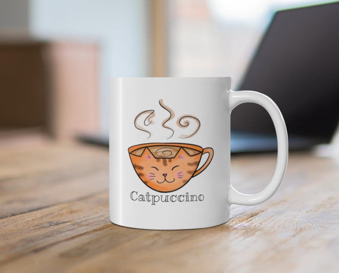 Ginger Cat Mug, Gift for Cat Lovers, Tabby Cat Mug, Cat Dad Mug, Cat ...