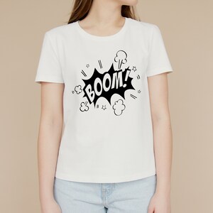 Boom Svg Cut Files for Cricut, Boom Clipart, Silhouette, Speech Balloon ...