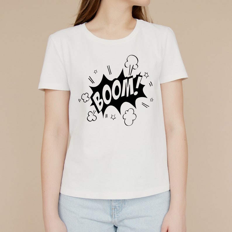 Boom Svg Cut Files for Cricut, Boom Clipart, Silhouette, Speech Balloon ...